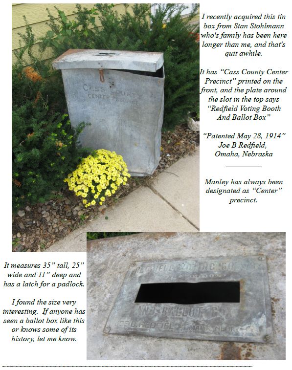 Official Site of Village of Manley, Nebraska - Community Newsletter